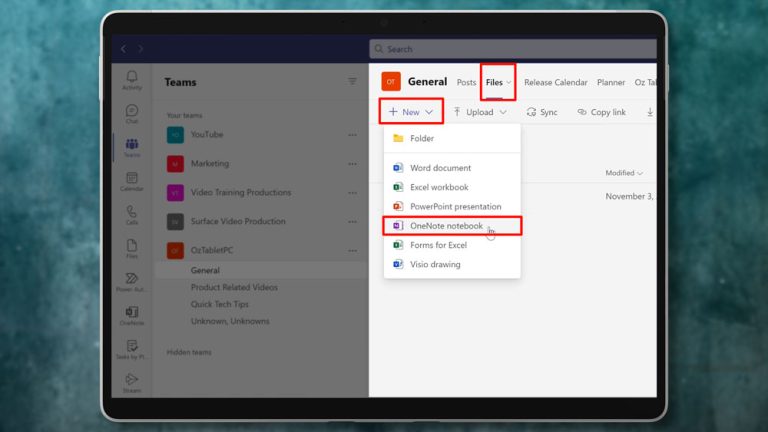 How To Use A OneNote Notebook In Teams